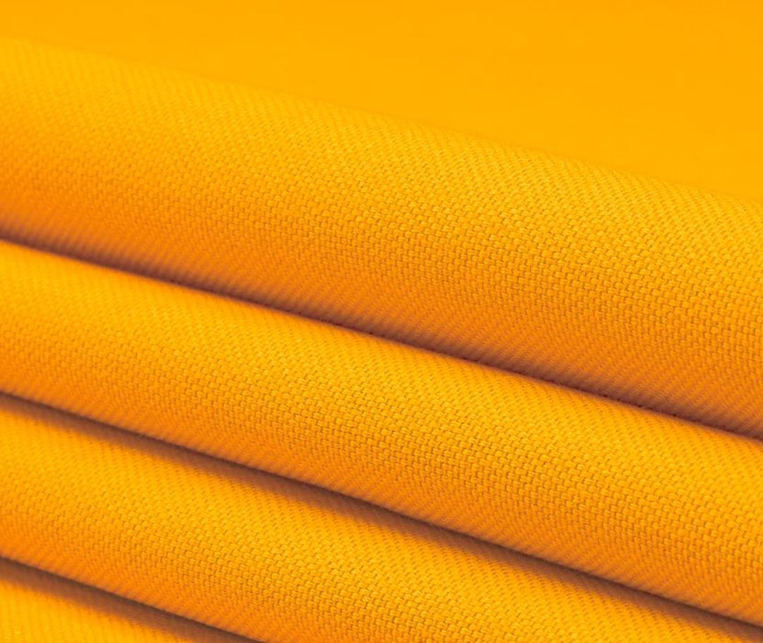 Yellow Duck Cloth 100% Cotton Sold by Continuous Yard - Etsy