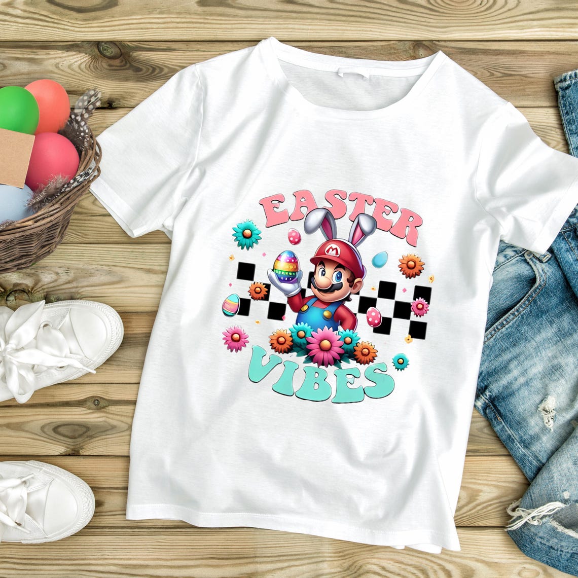 Super Mario Easter ,peach Princess,bundle,mario Bros Png,super Mario ...