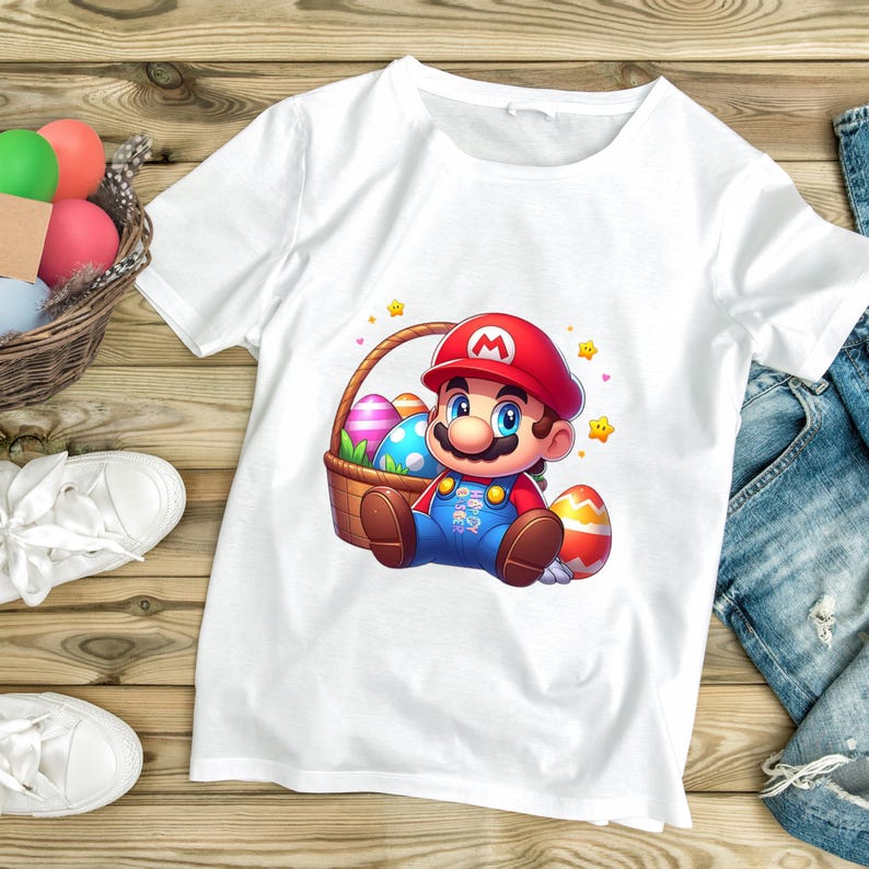 Svg and Png ,super Mario Easter ,peach Princess,bundle,mario Bros Png,super Mario Bros,cartoon ...