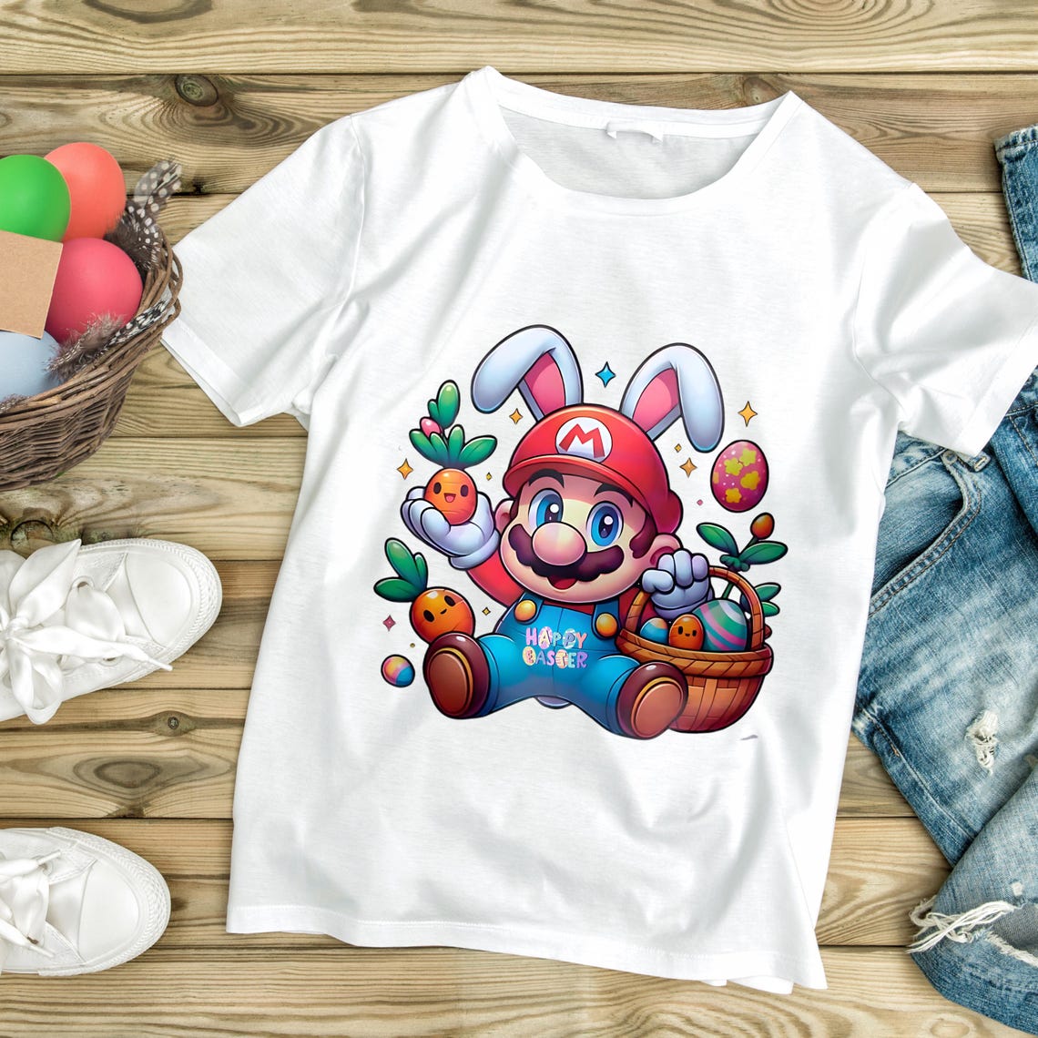Svg and Png ,super Mario Easter ,peach Princess,bundle,mario Bros Png ...
