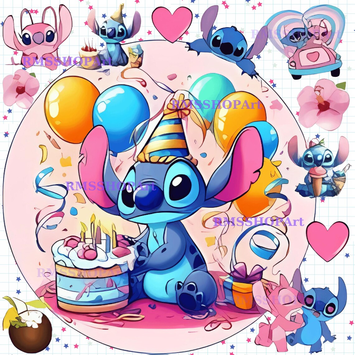 Happy Birthday Stitch PNG, Birthday Stitch Png, Birthday Lilo and ...