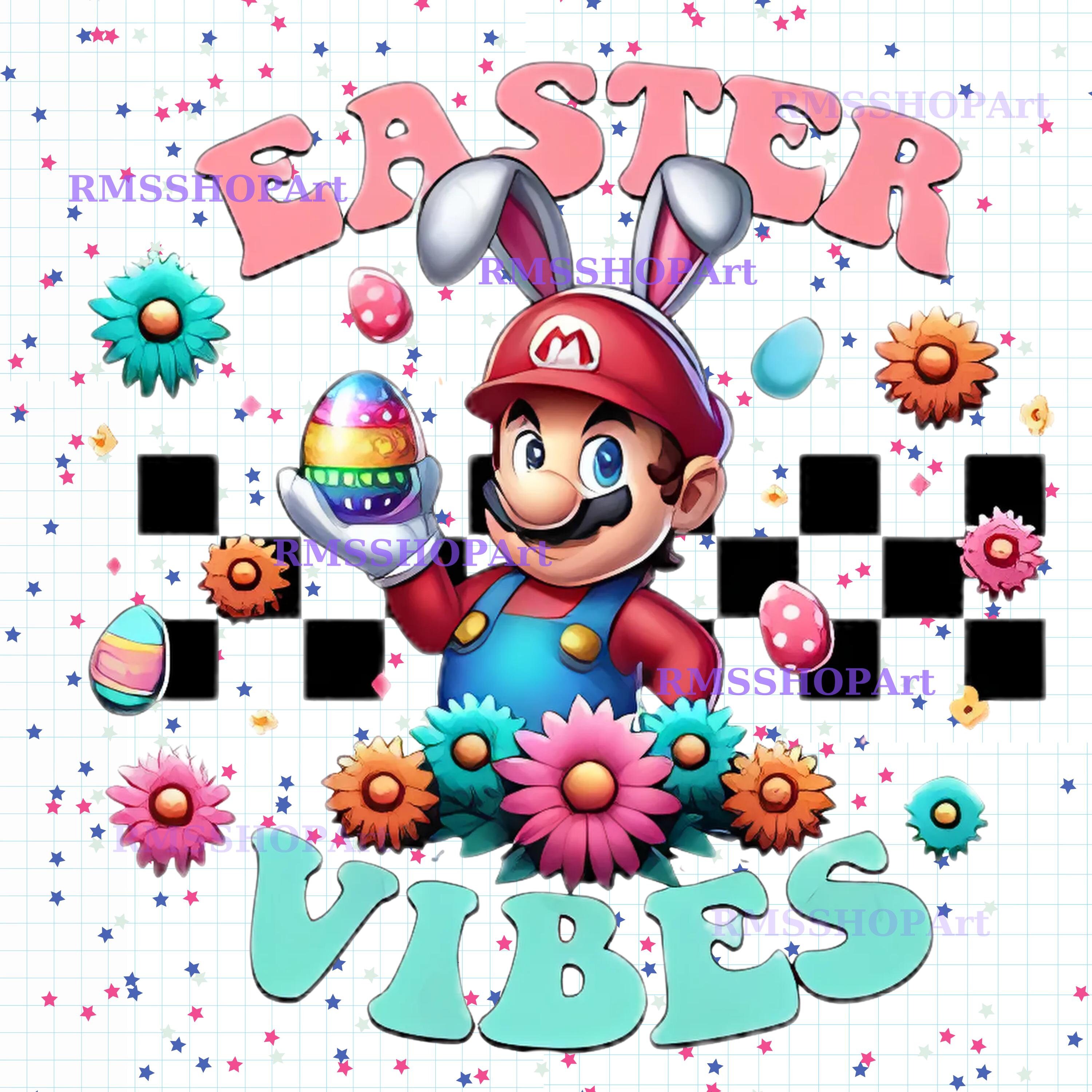 Super Mario Easter ,peach Princess,bundle,mario Bros Png,super Mario ...