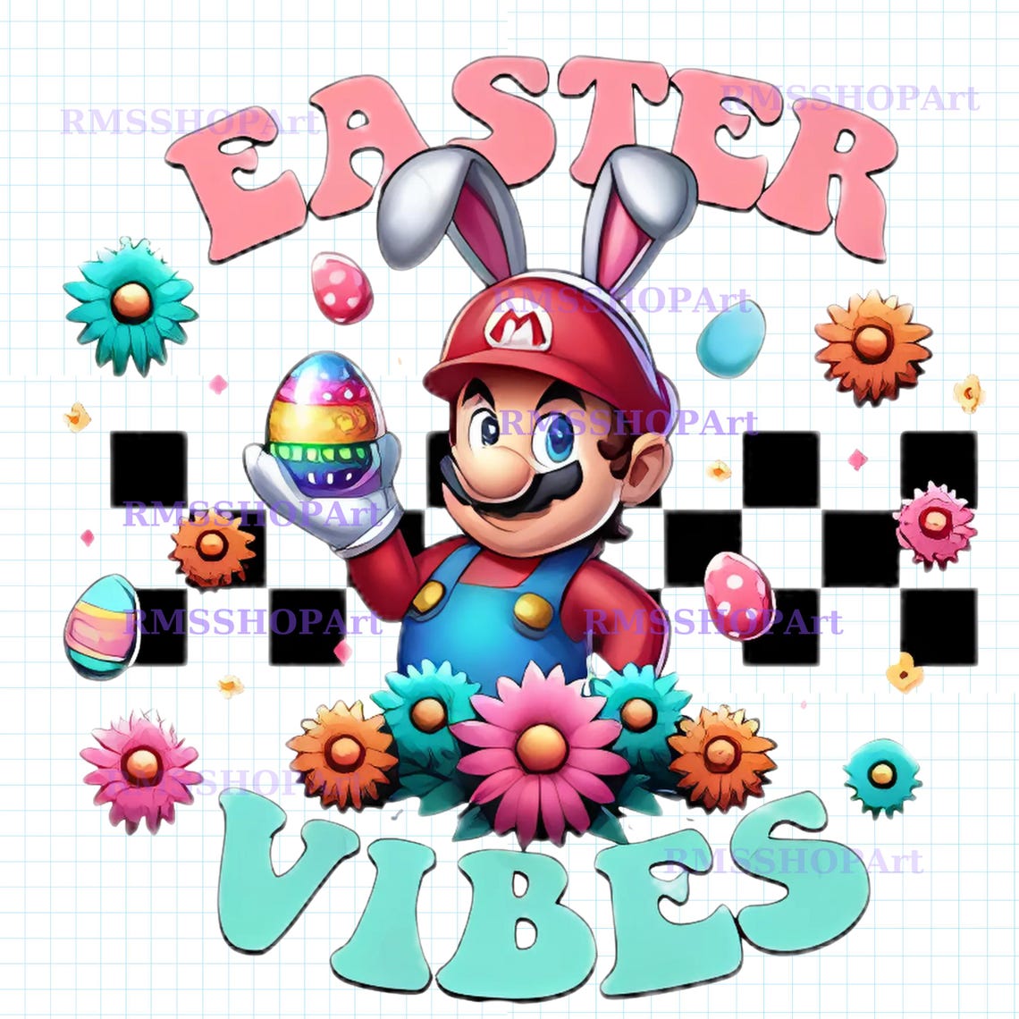 Super Mario Easter ,peach Princess,bundle,mario Bros Png,super Mario ...
