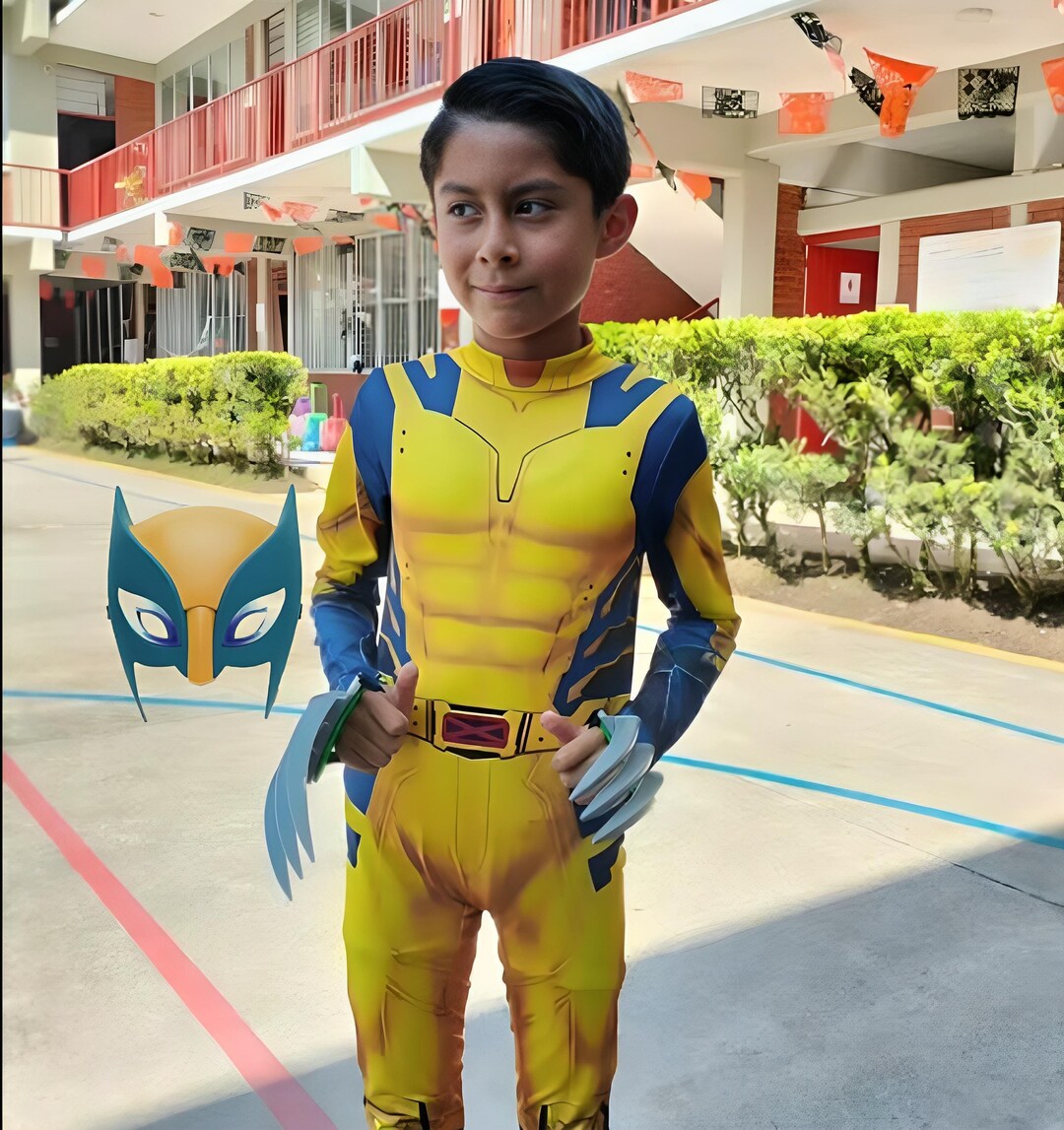 Children's Wolverine Costume. Superhero Costume for Kids. Deadpool and ...