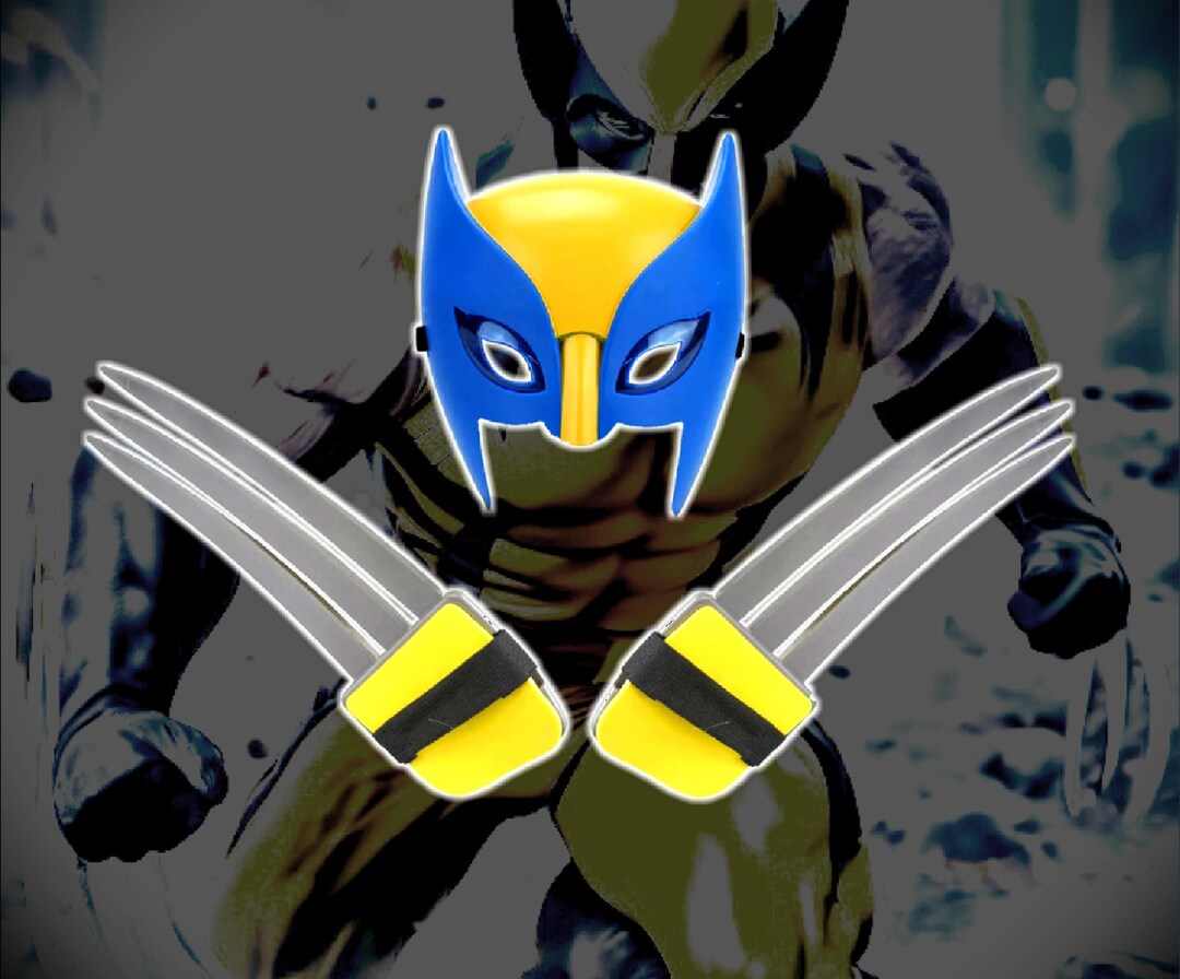 Wolverine Mask and Claws. Wolverine Costume Accessories. Superhero Mask ...