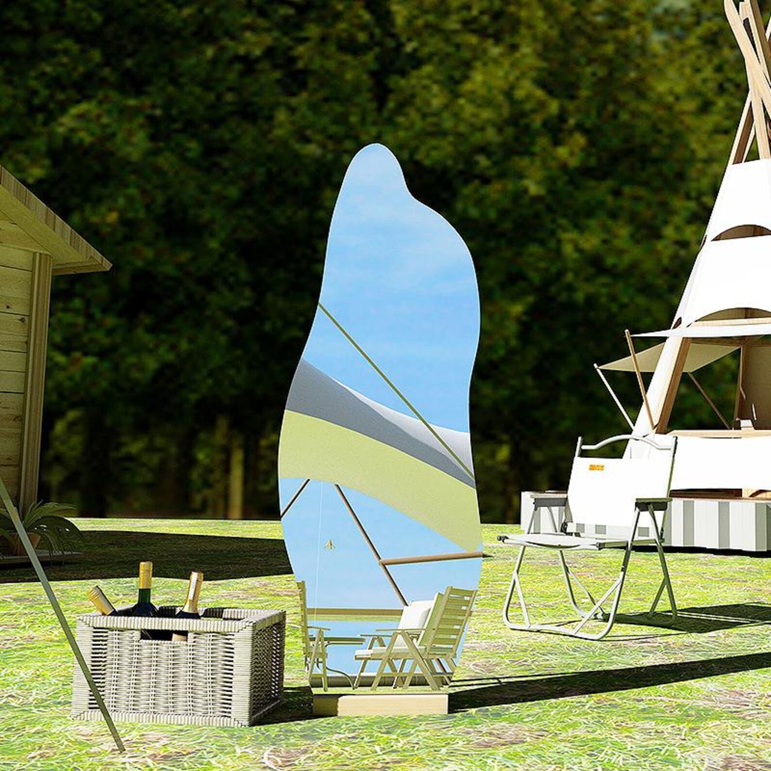 Acrylic Mirror With Wooden Stand Welcome Sign for Weddings Bridal ...