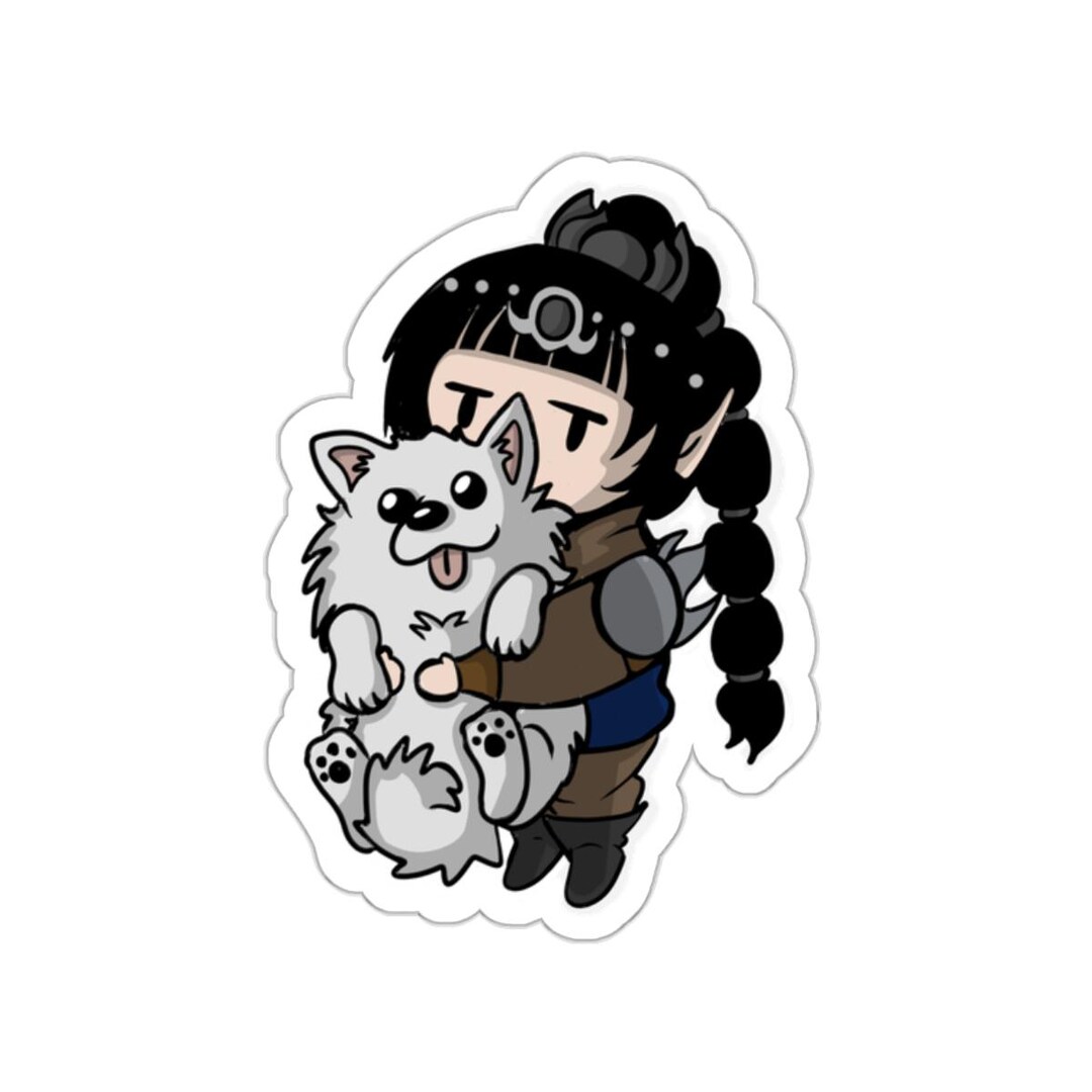 Sticker Cute Shadowheart With Scratch | Baldurs Gate 3 | BG3 | DND - Etsy