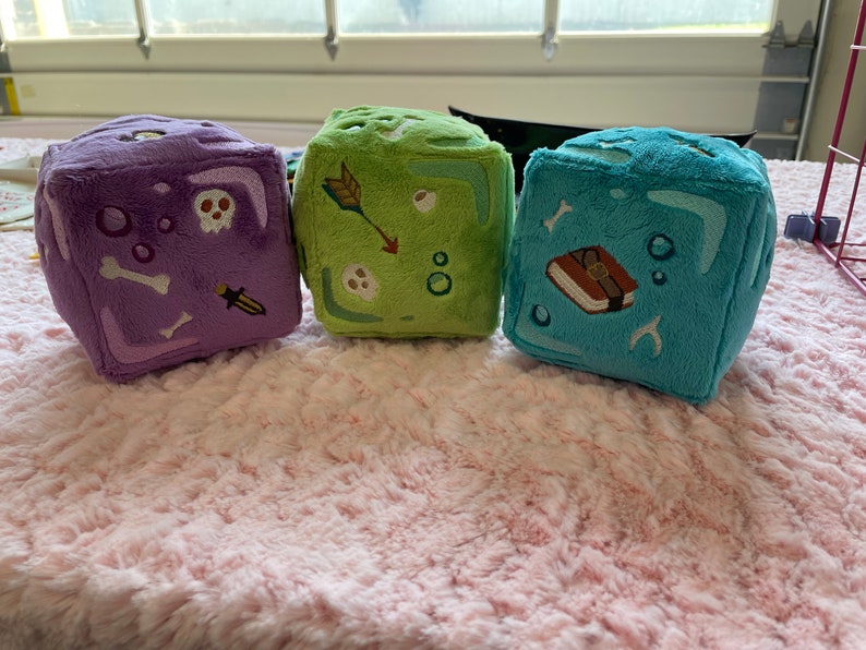 Gelatinous Cube Plush Embroidered Details RPG Dice Game Stuffed - Etsy