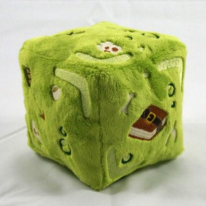 Gelatinous Cube Plush Embroidered Details RPG Dice Game Stuffed - Etsy