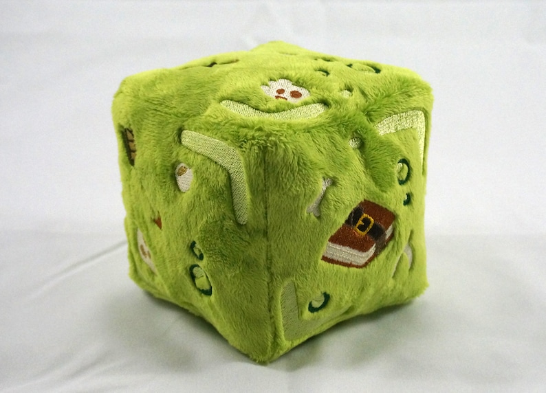 Gelatinous Cube Plush Embroidered Details RPG Dice Game Stuffed - Etsy