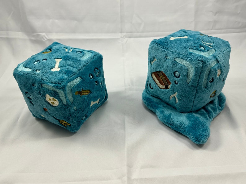 Gelatinous Cube Plush Embroidered Details RPG Dice Game Stuffed - Etsy