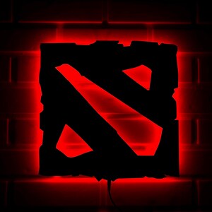 Dota Led Sign, Dota Wall Art, Dota Wall Sign, Dota Wall Decor, Dota ...