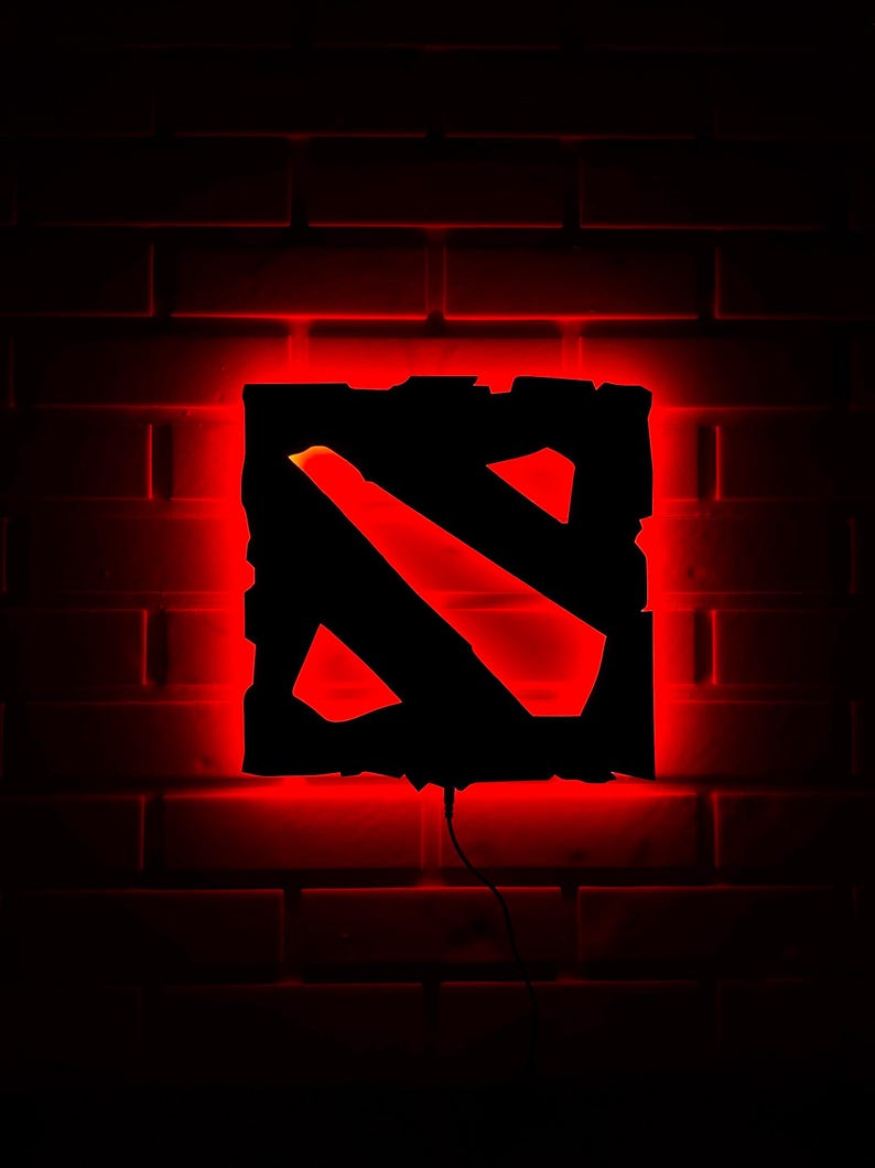 Dota Led Sign, Dota Wall Art, Dota Wall Sign, Dota Wall Decor, Dota ...
