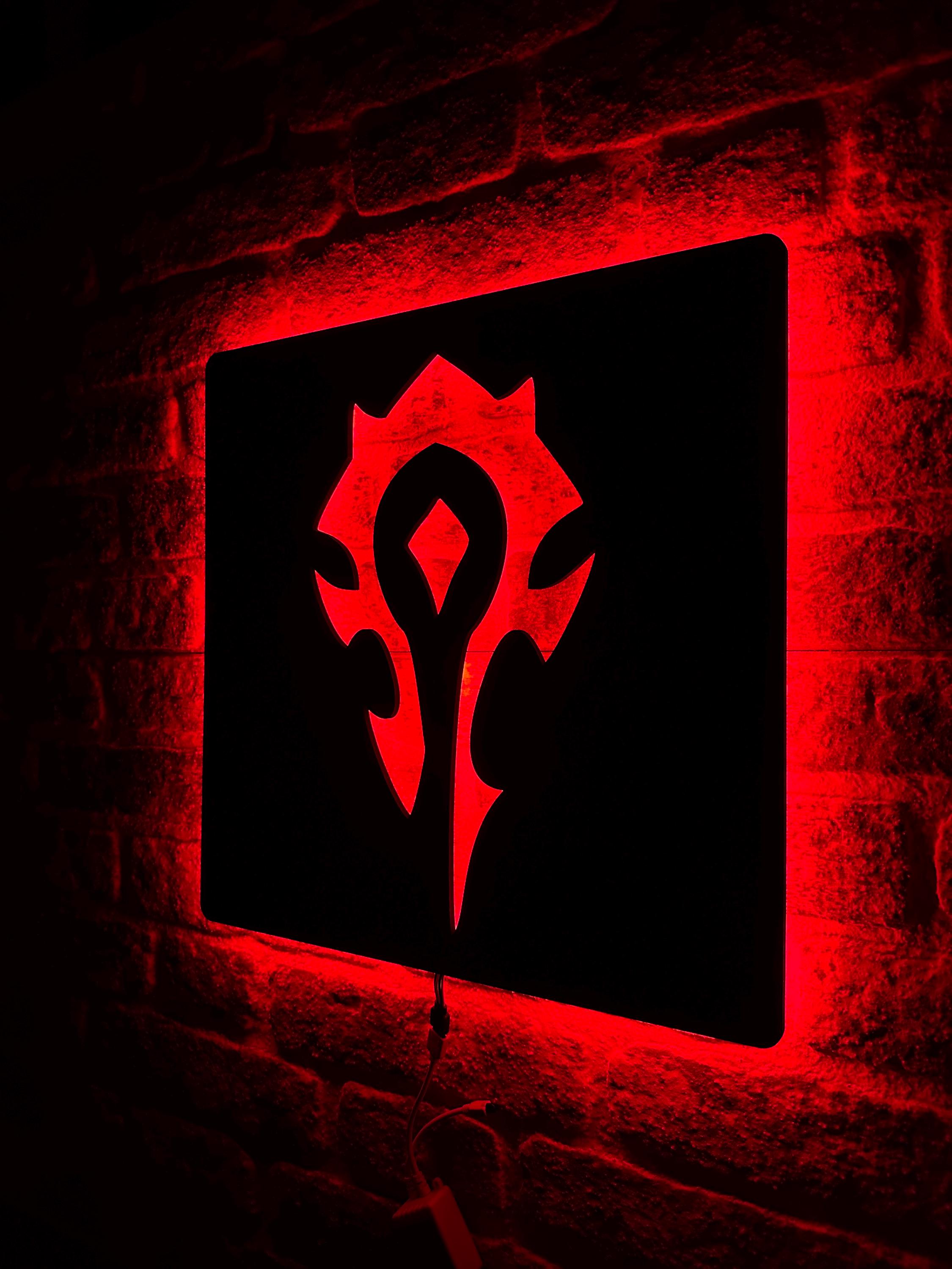World of Warcraft Led Sign, World of Warcraft Wall Art, World of ...