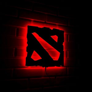 Dota Led Sign, Dota Wall Art, Dota Wall Sign, Dota Wall Decor, Dota ...