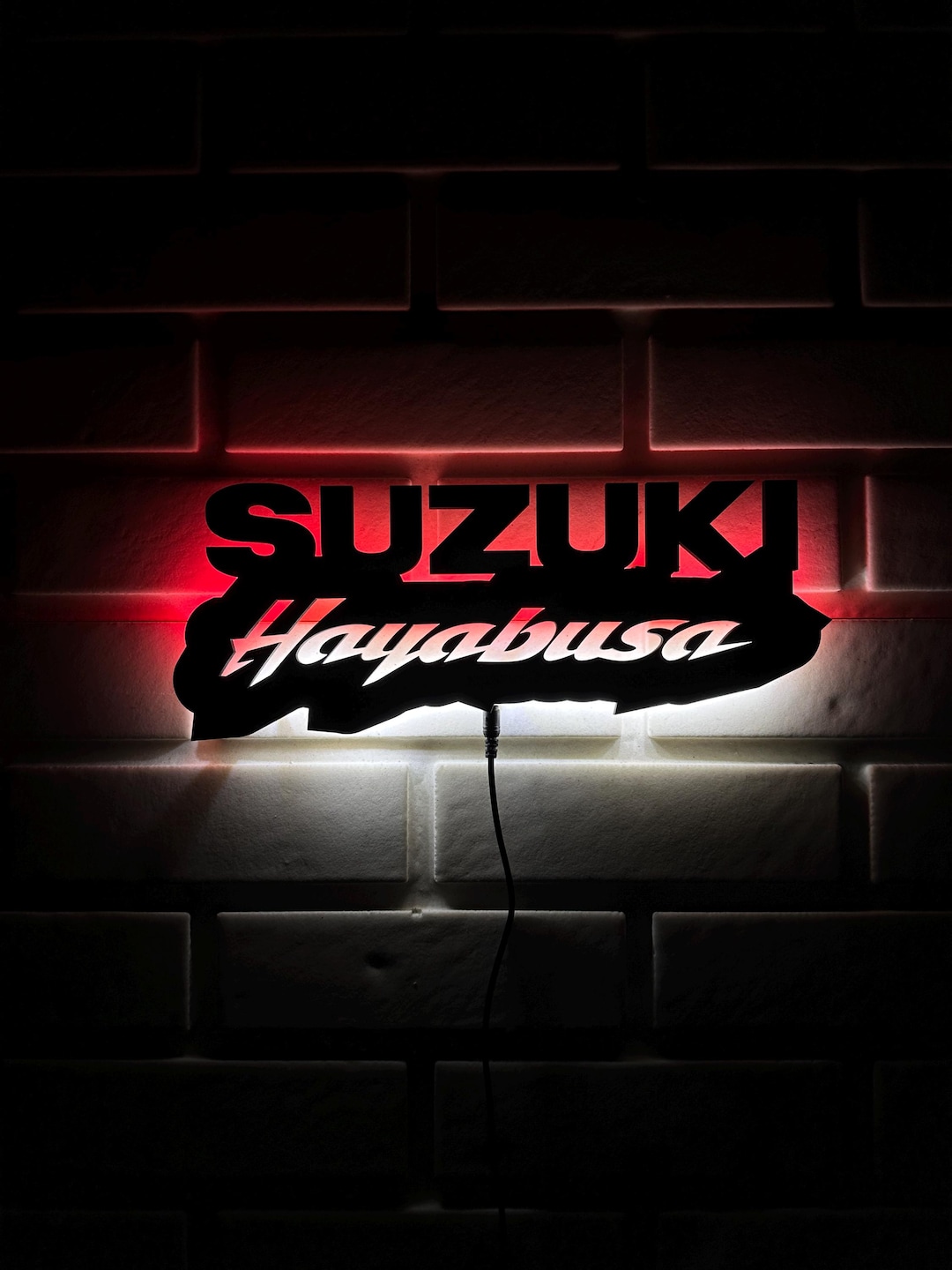 Suzuki Hayabusa Led Sign, Suzuki Hayabusa Wall Art, Suzuki Hayabusa ...