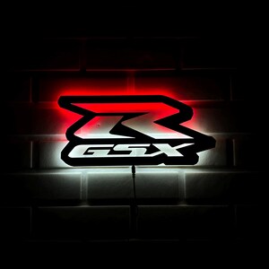 Suzuki Gsx-r Led Sign, Suzuki Gsx-r Wall Art, Suzuki Gsx-r Wall Sign ...