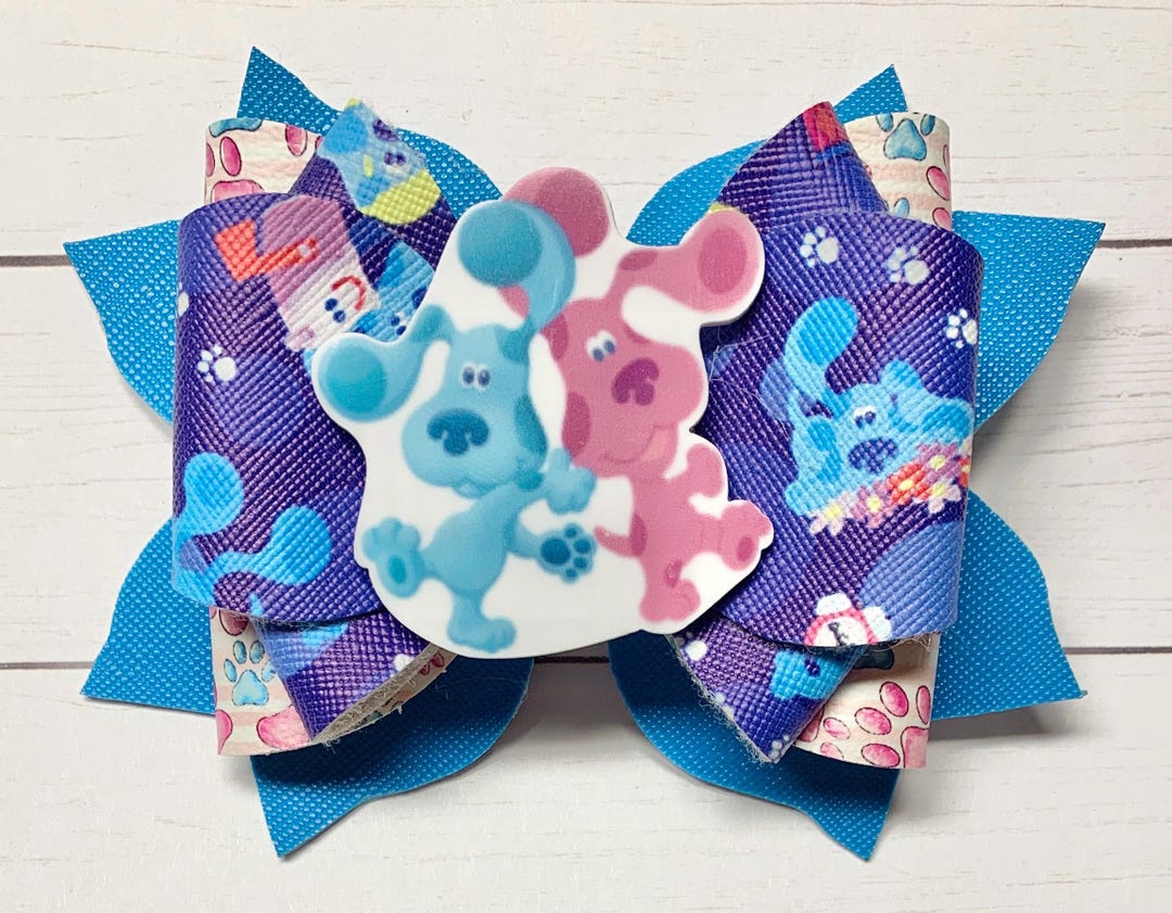Blues Clues Dog Hair Bow Clip - Etsy