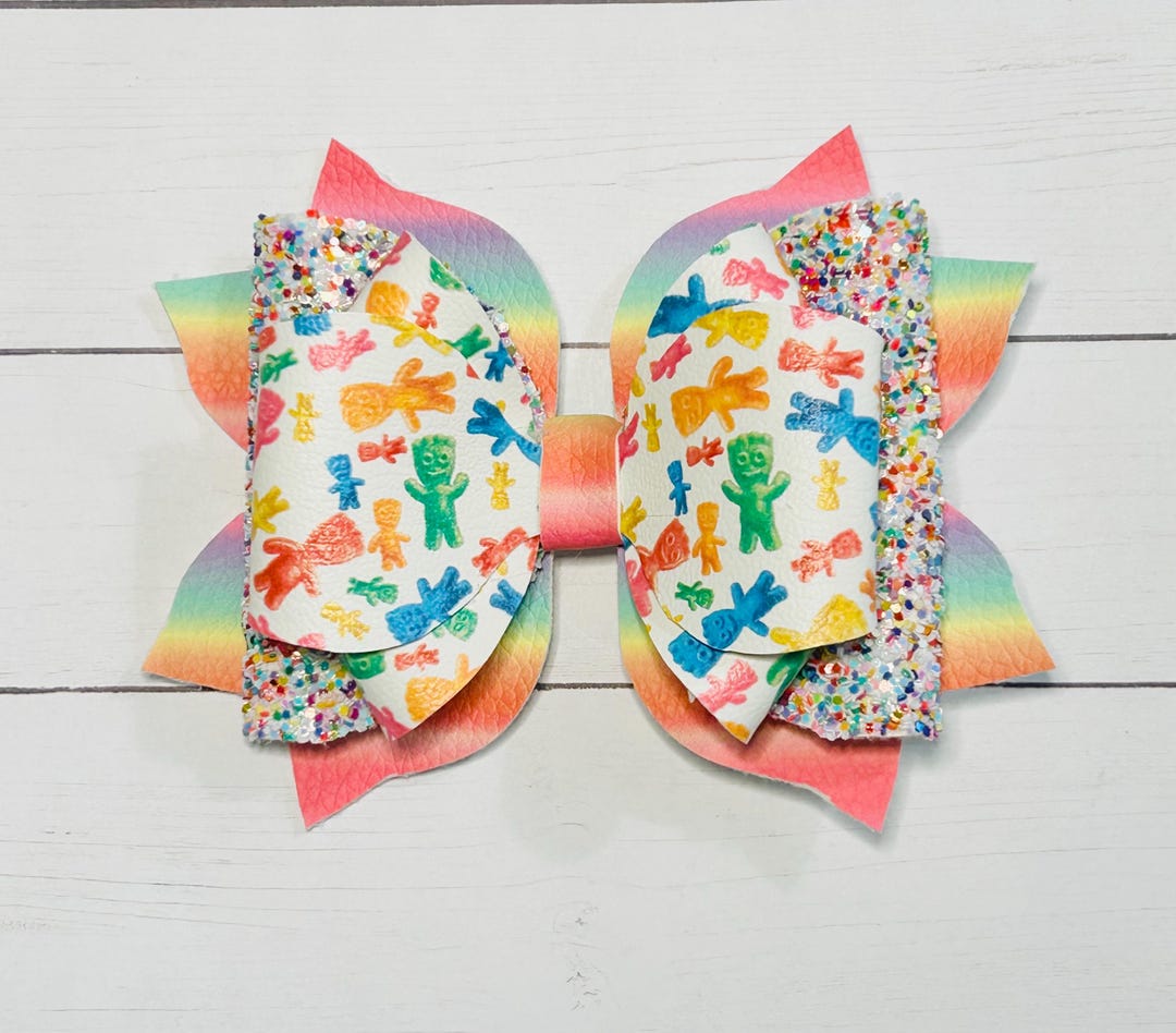 Sour Patch Kids Candy Hair Bow Clip - Etsy