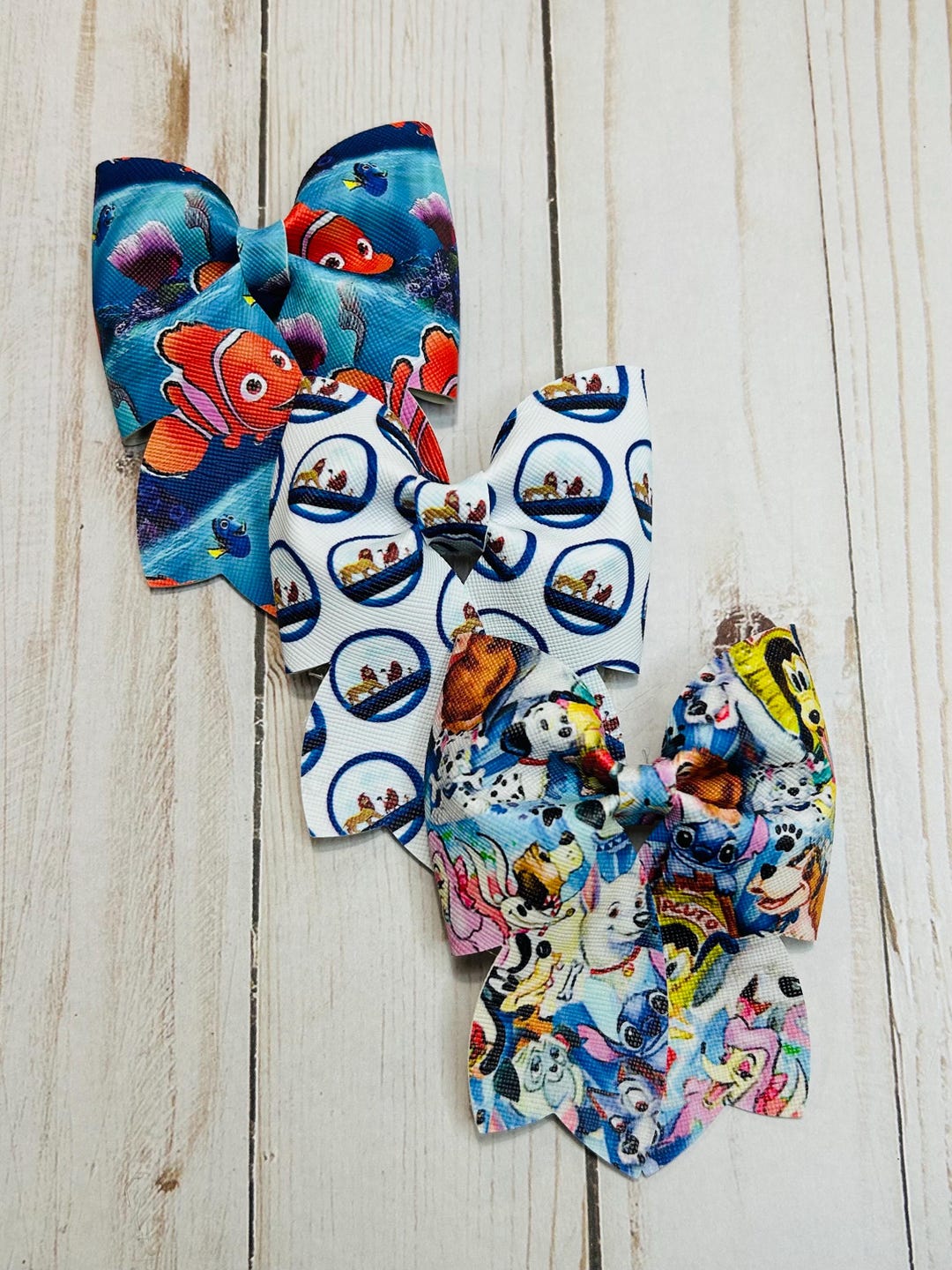 Finding Nemo the Lion King Cartoon Dogs Sailor Style Hair Bow Clip - Etsy