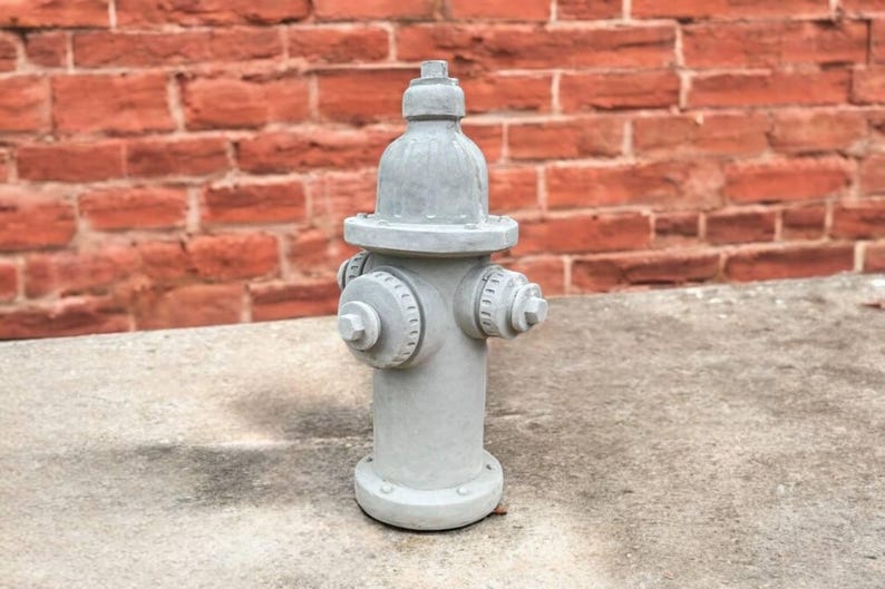 18" Stone Fire Hydrant, Lawn Decoration, Hydrant Gift Statue, Garden ...