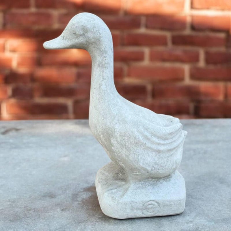 Concrete Goose Statue - Etsy