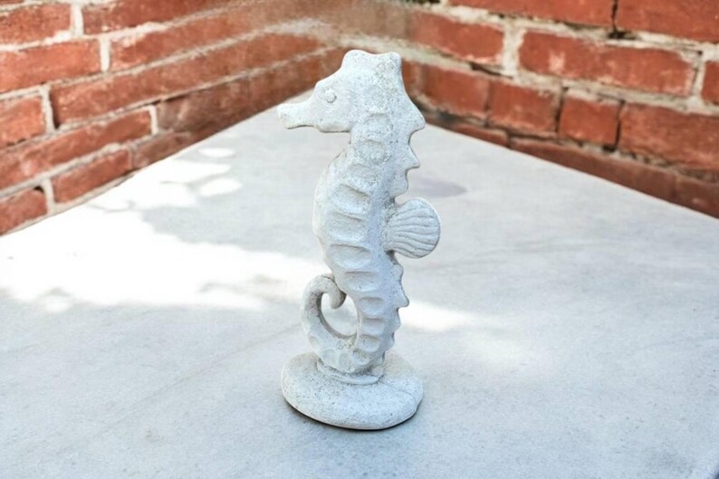 15' Beton Sea Horse, Concrete Sea Animal, Lawn Sea Horse Art, Sea Horse ...
