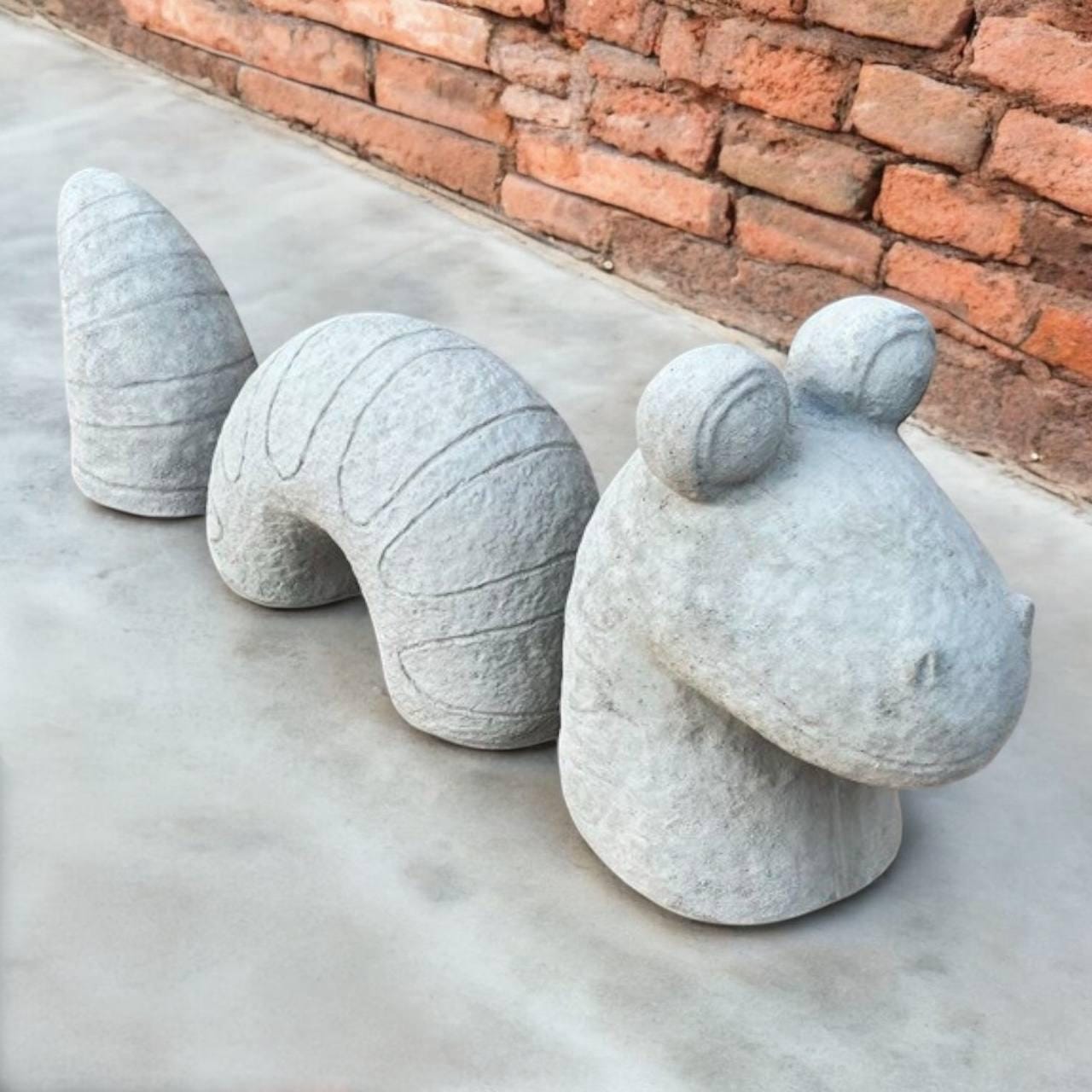 9' Garden Worm Figure, Lawn Nature Ornament, Earthworm Yard Idea ...