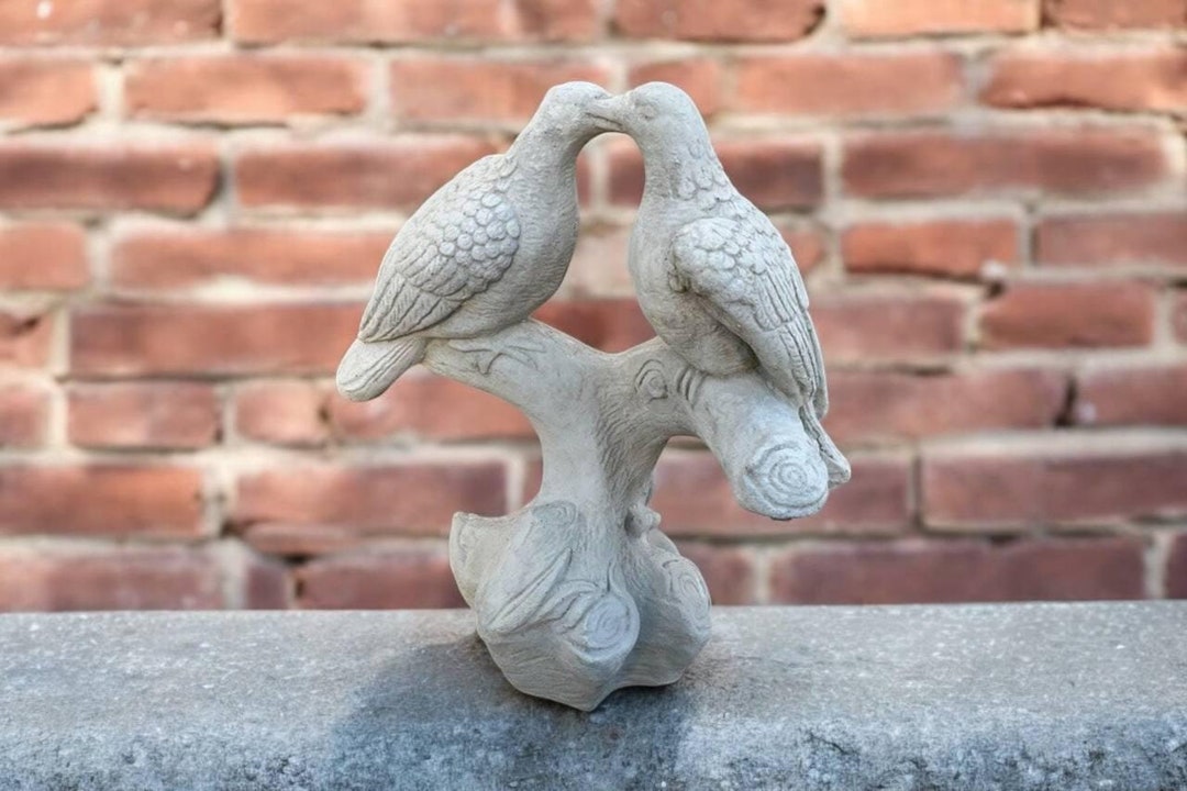 16" Doves Figure, Yard Birds Decoration, Lawn Doves Sculpture, Outdoor ...