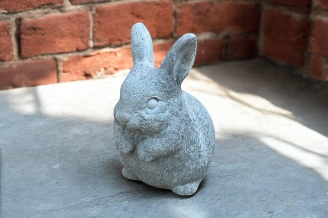 6' Little Rabbit Sculpture, Lawn Bunny Ornament, Garden Rabbit ...