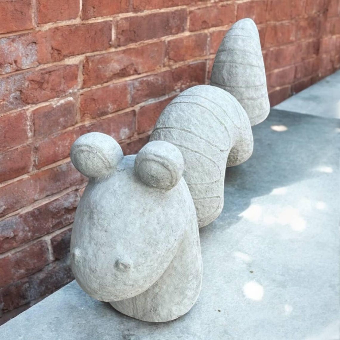 9' Garden Worm Figure, Lawn Nature Ornament, Earthworm Yard Idea ...