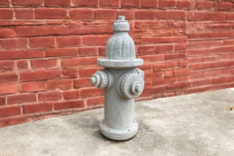 18" Stone Fire Hydrant, Lawn Decoration, Hydrant Gift Statue, Garden ...
