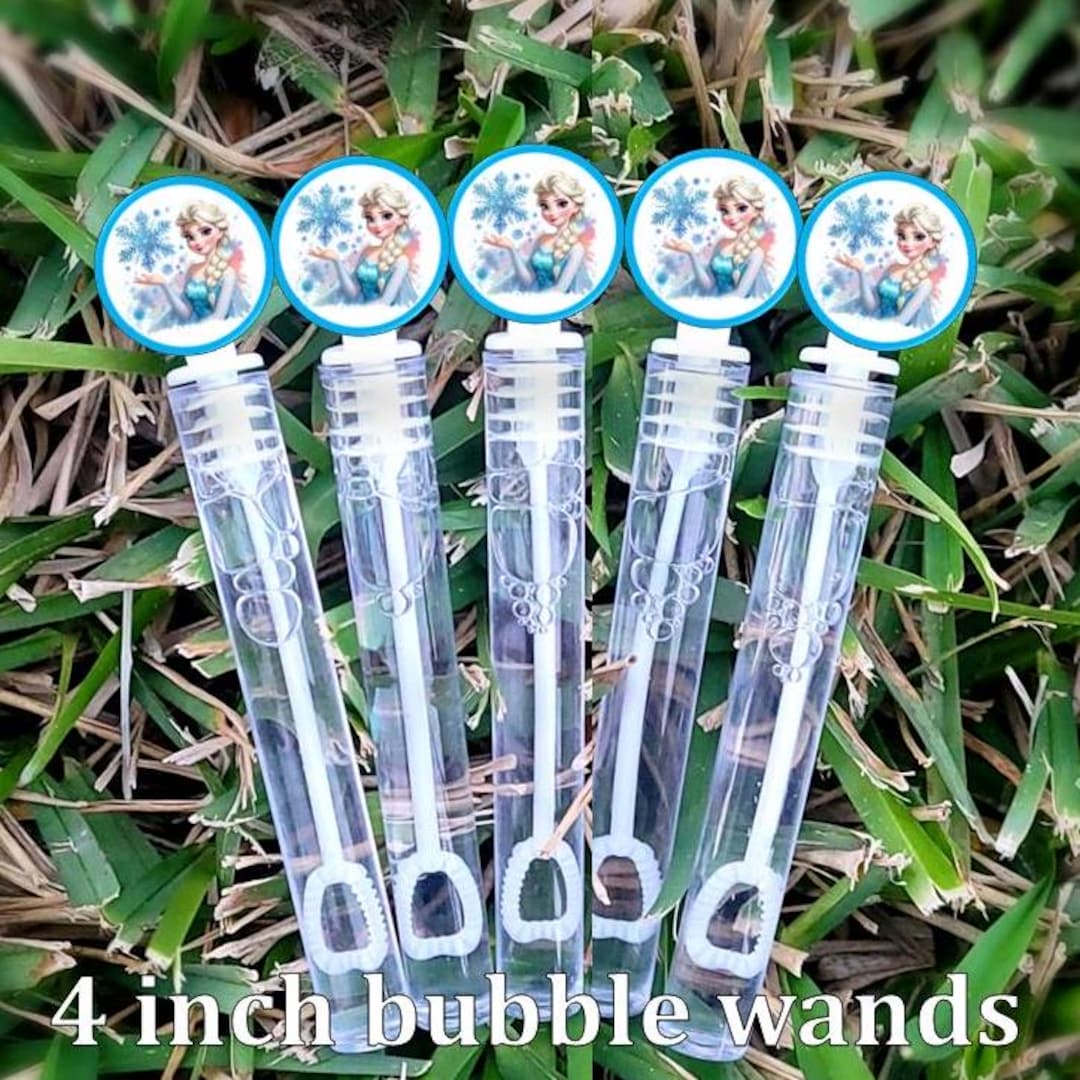 5 Bubbles - Frozen Bubble Wands - Elsa Favors - Frozen Party ...