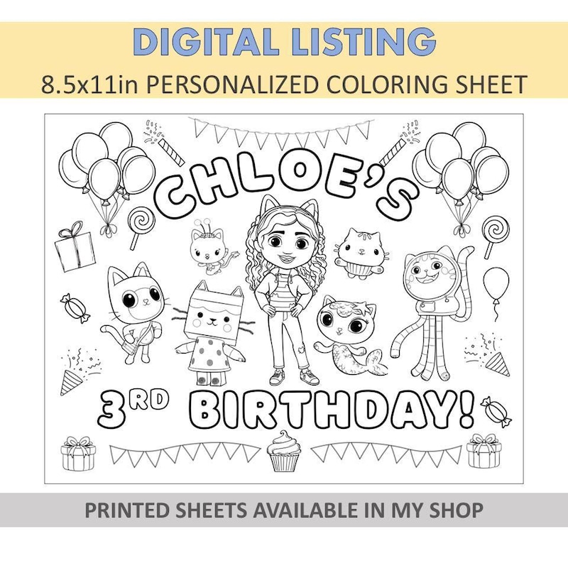 House Print Coloring Page - Etsy