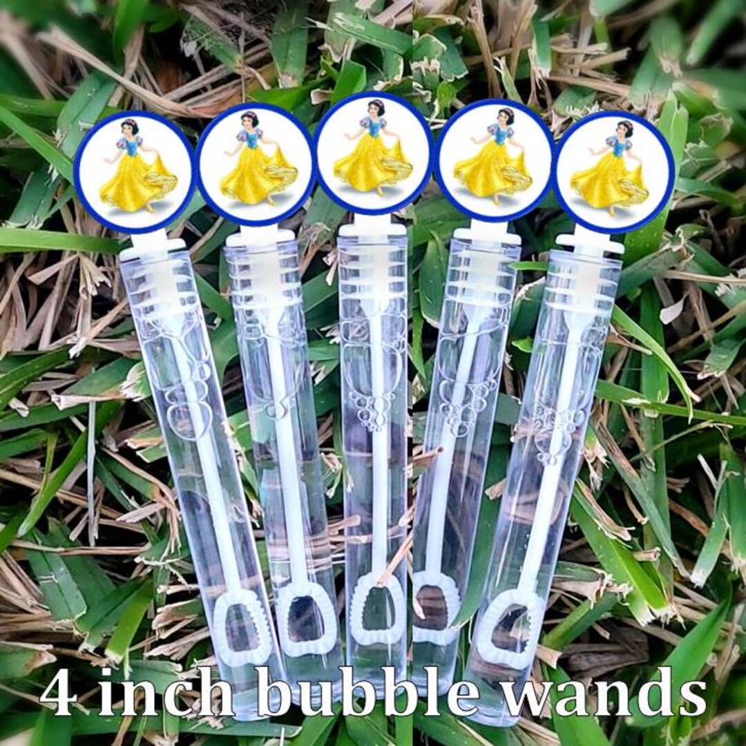 5 Bubbles - Snow White Bubble Wands - Snow White Favors - Snow White ...