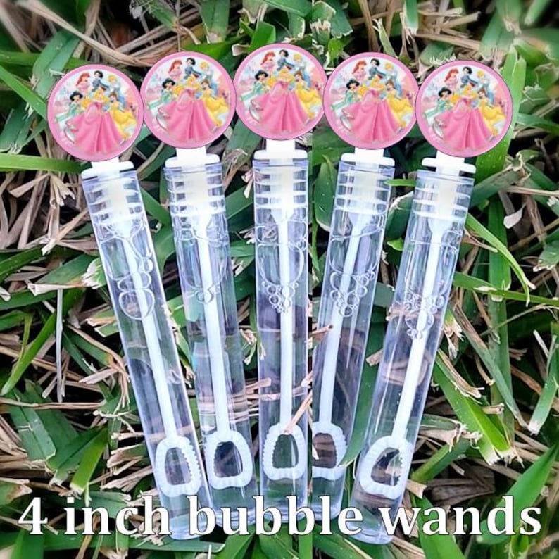 8 Bubbles - Disney Princess Bubble Wands - Disney Princess Favors ...