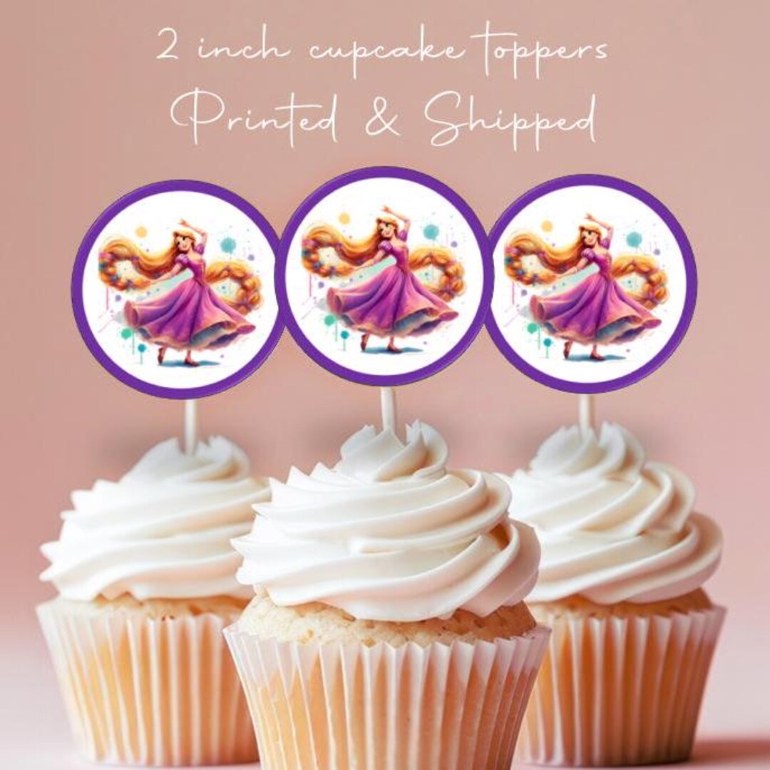 12 Toppers - Rapunzel Cupcake Toppers - Rapunzel Favors - Rapunzel ...