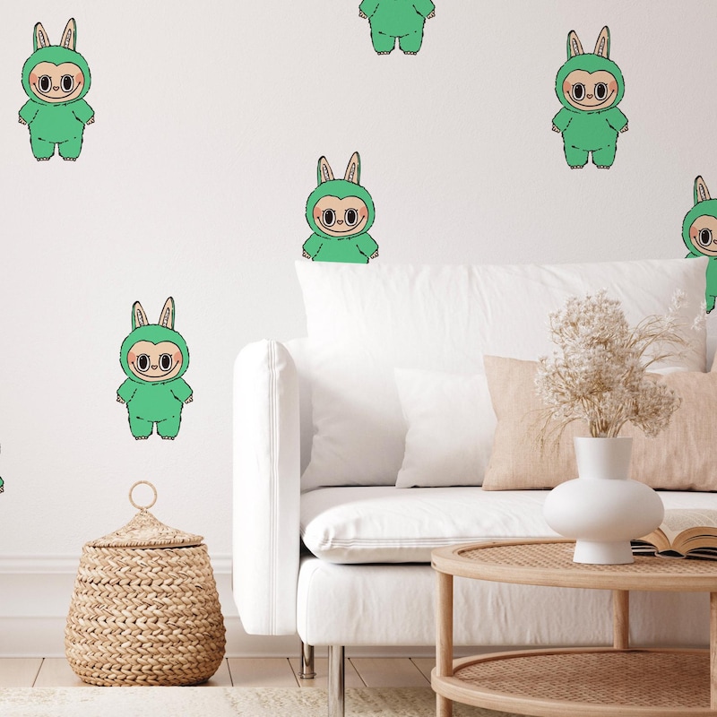 Pink and Yellow Labubu - Etsy