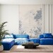 Tropical Wallpaper - Mural - SCENIC LANDSCAPE Tonal Blue - Etsy