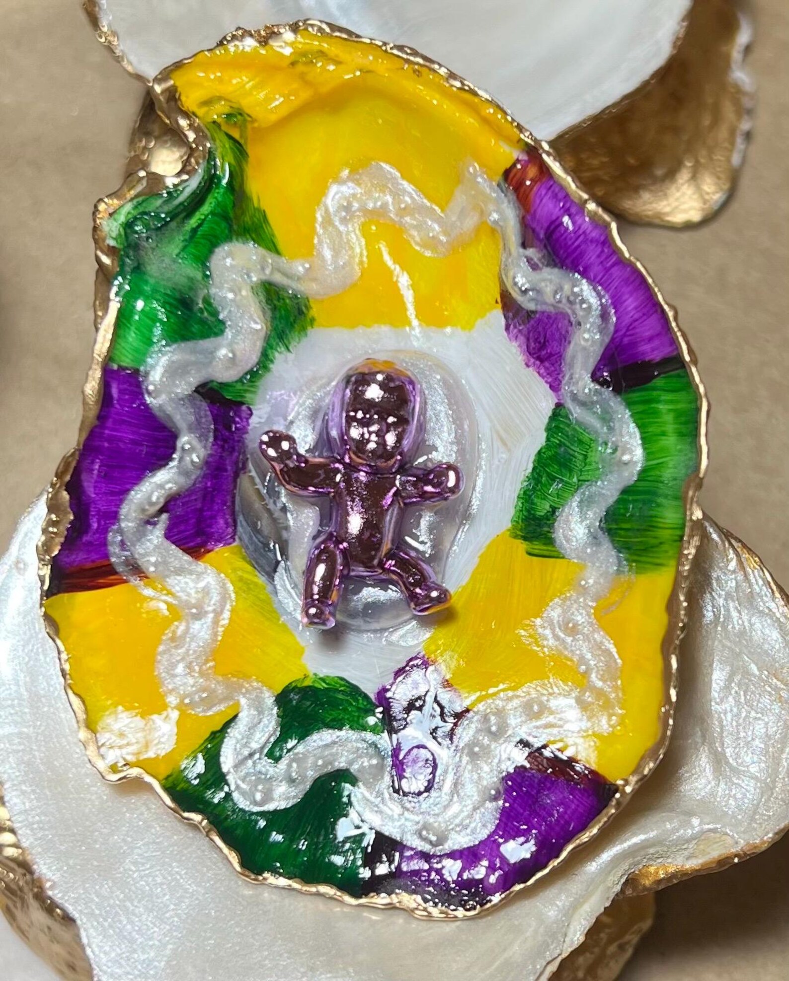 Mardi Gras King Cake Magnet - Etsy