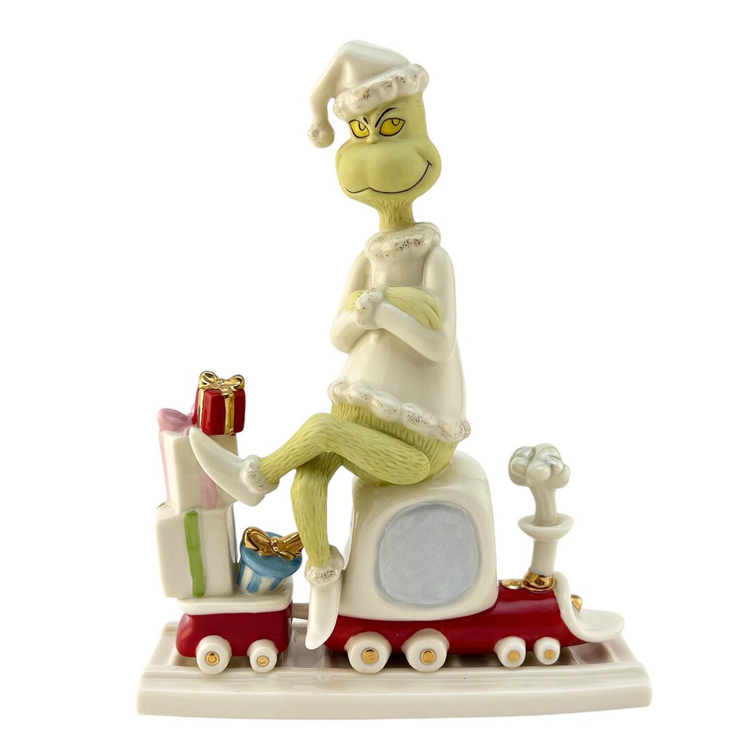 Lenox China All Aboard Mr. GRINCH on Train Figurine Grinch Who Stole ...