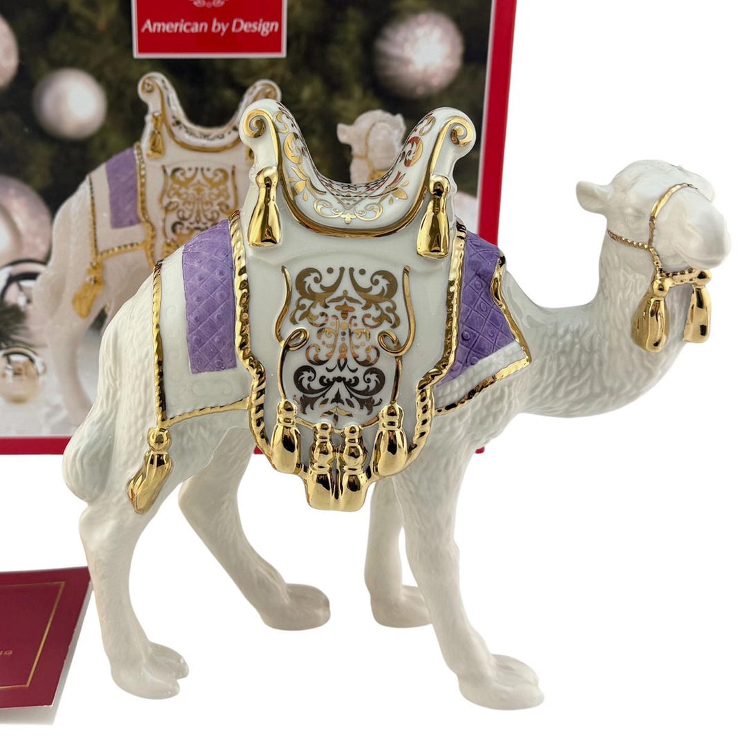 Lenox China First Blessing Standing CAMEL Purple Saddle MIB - Etsy