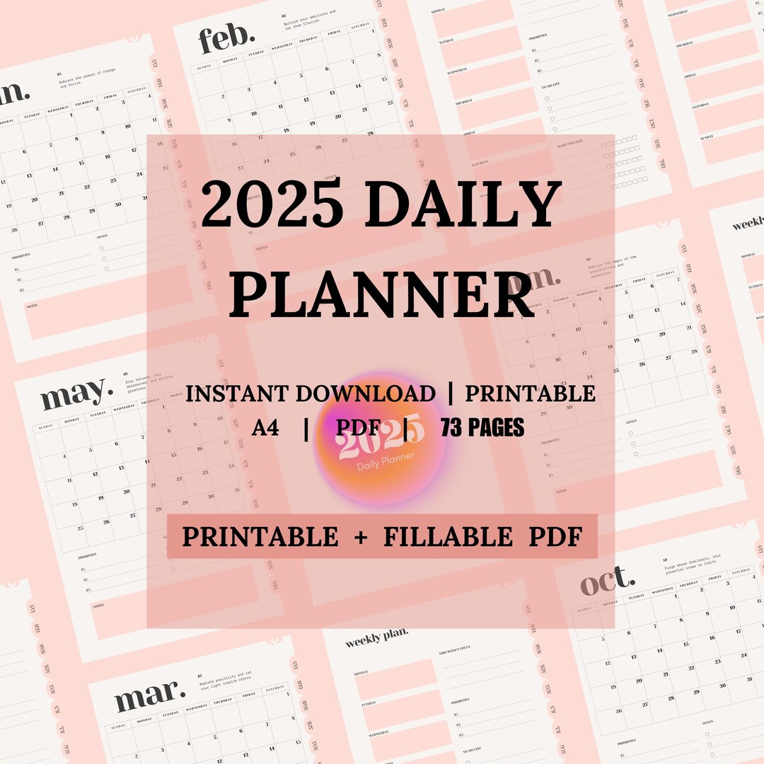 Daily/monthly/annual Life Planner Templates Daily Life Planner ...