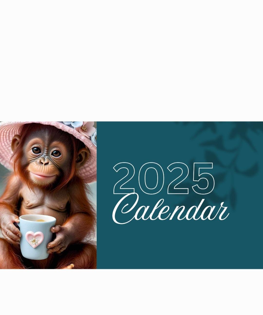2025 Calendar Cute Animal Doing Chores - Etsy