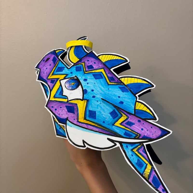 Dragon Puppet Paper - Etsy