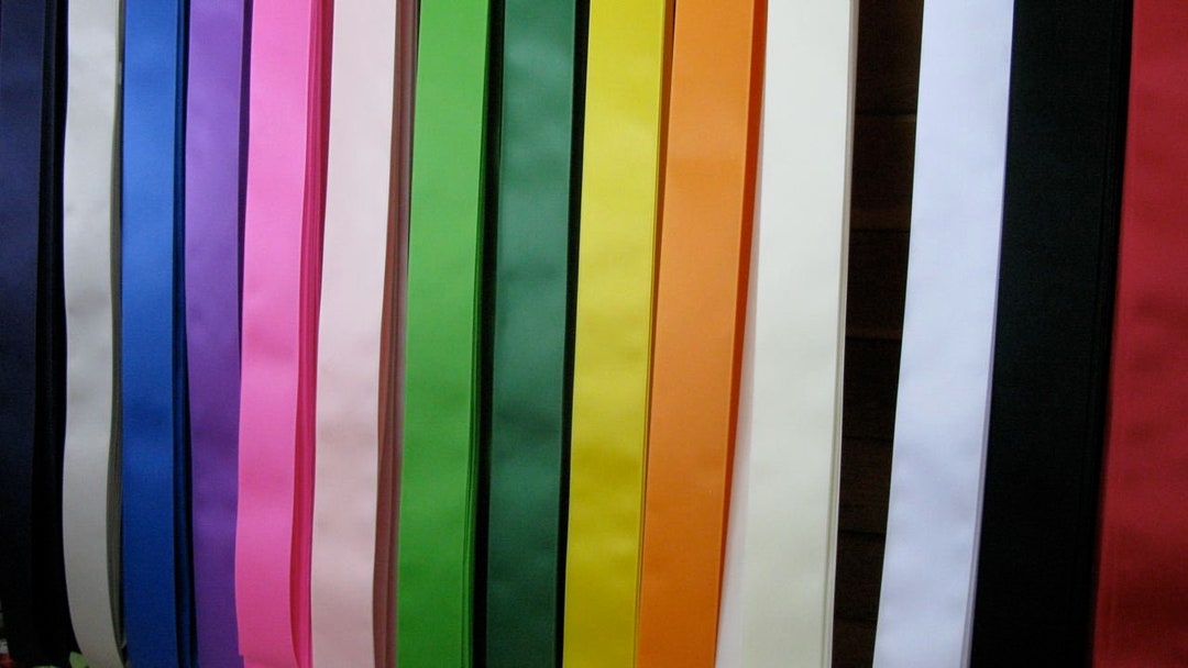 12 Sashes All Colors W/free Shipping, Samples & Fasteners 3" X 72 ...