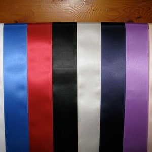 Blank Sash Any Color W/free Sample,& Fastener 3" X 72" Complete Wrap ...