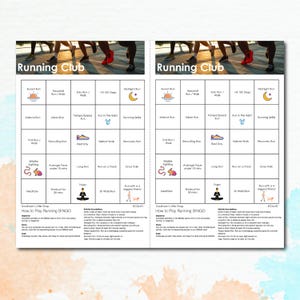 Running BINGO Cards (1) RC24-B1 - Etsy