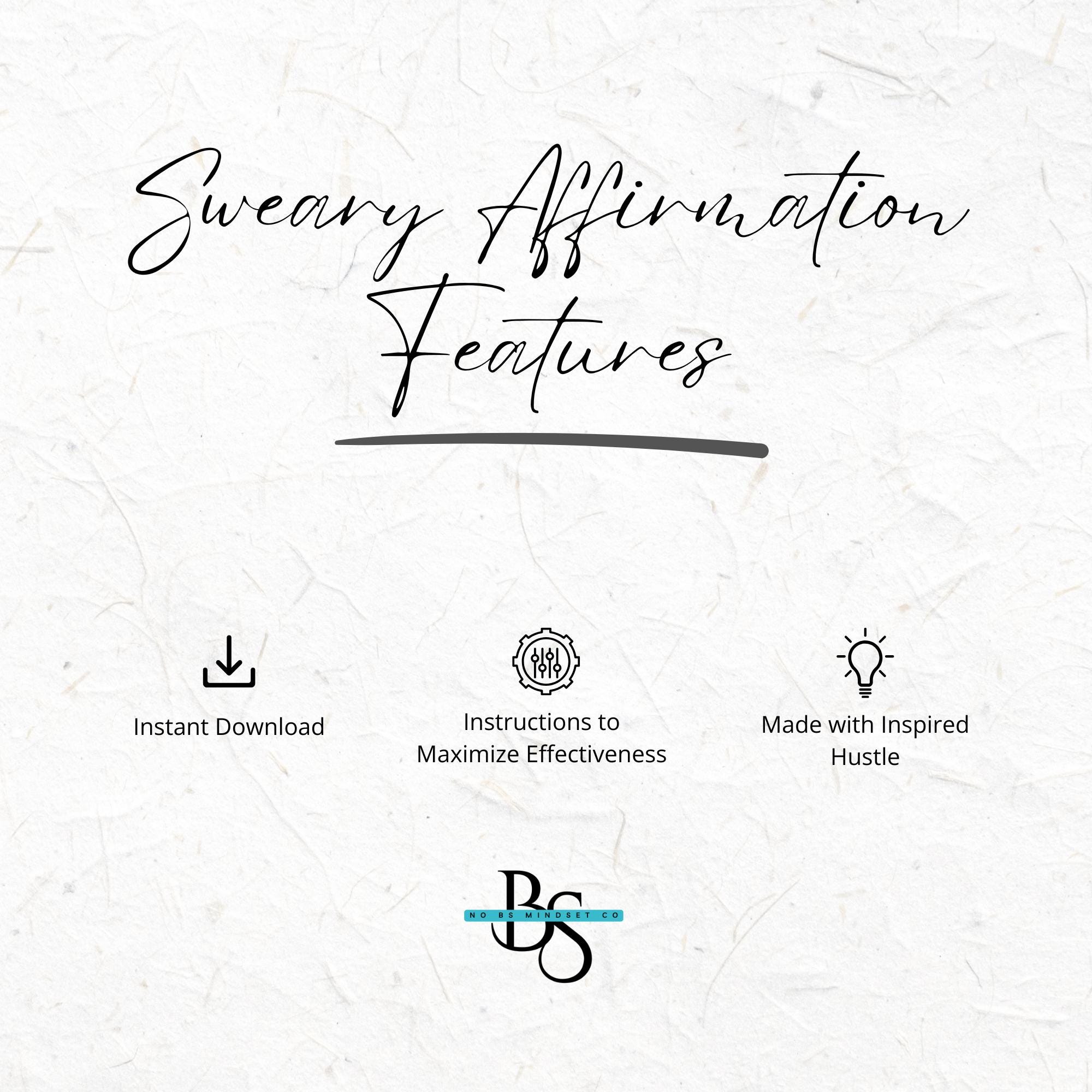 44 Printable Sweary Affirmations for Badass Women | Positive ...