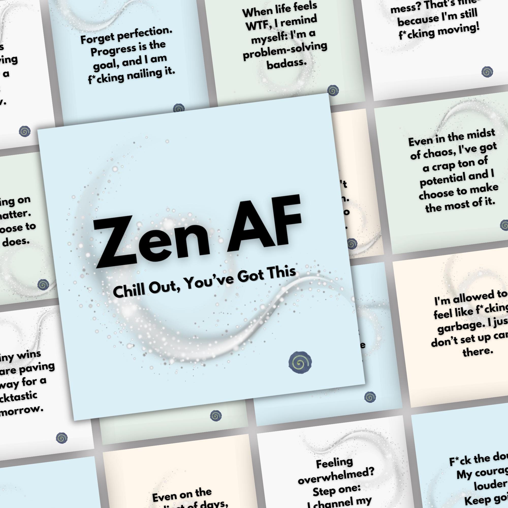 44 Printable Sweary Affirmations for Women Badass Affirmation Cards ...